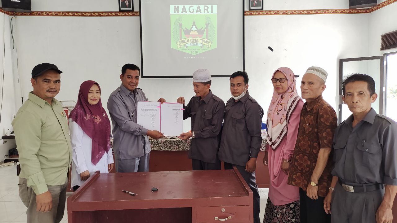 Penyampaian Laporan Akhir Jabatan Wali nagari Sungai Rumbai Timur ...